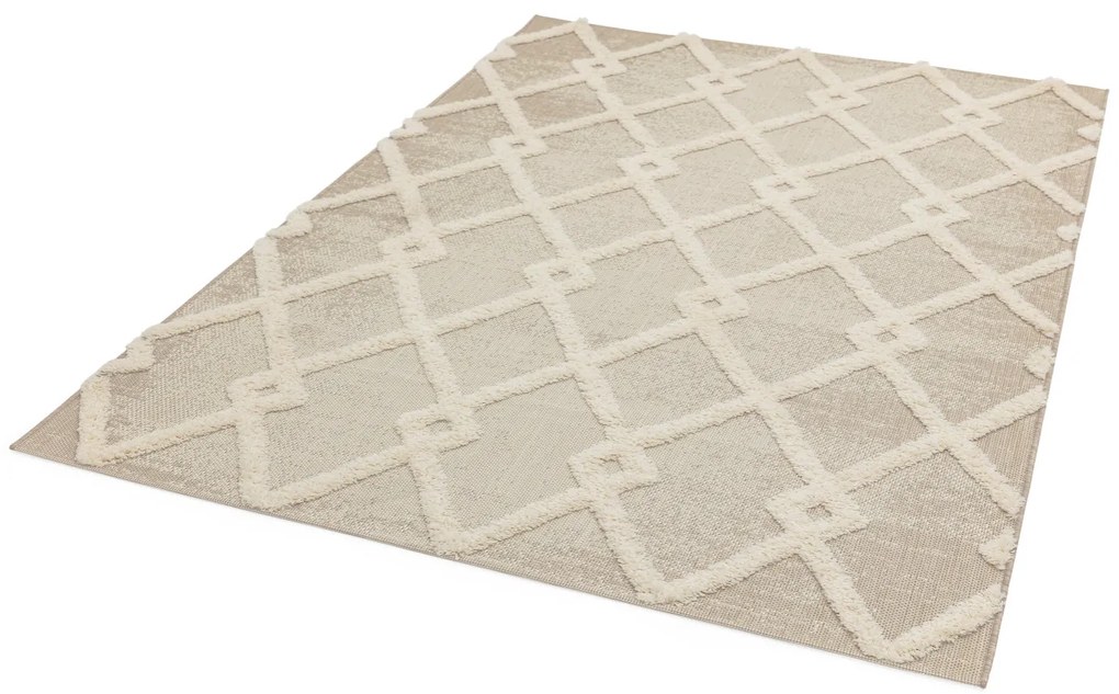 Tribeca Design Kusový koberec Mola Beige/Cream Diamond Rozměry: 80x150 cm