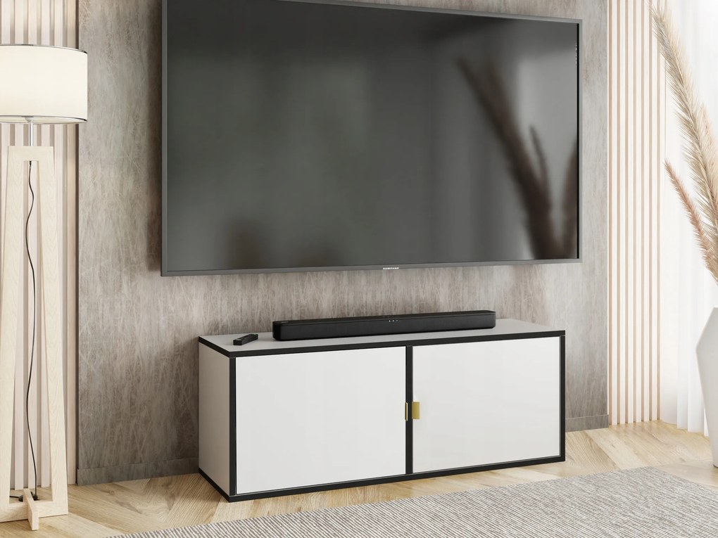 TV skříňka LUNO 2 uzavřená TV skříňka bílý