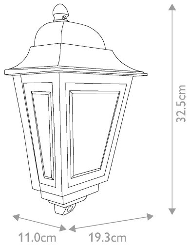 Elstead DECO-LANE7-BLACK -Venkovní nást. svítidlo DECO LANE 1xE27/60W/230V IP44