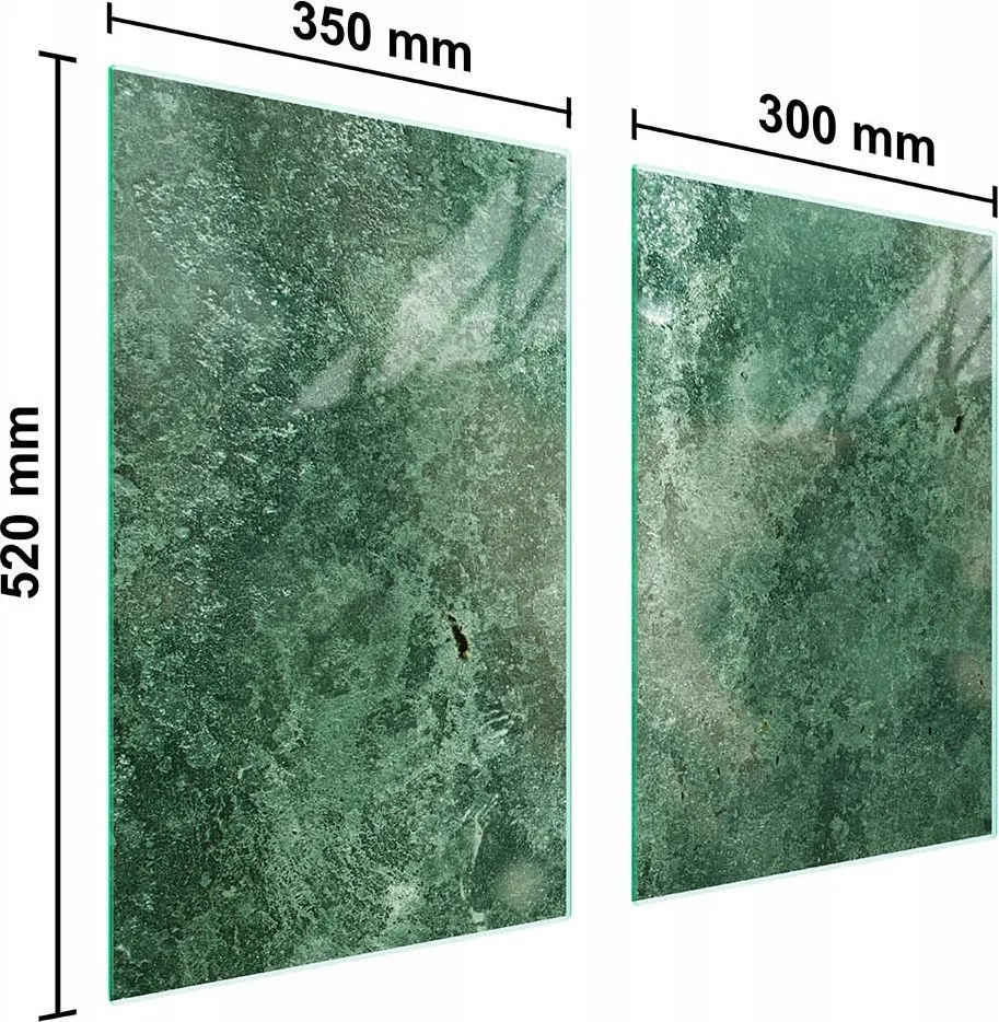 Skleněná Ochranná Deska Do Kuchyně 65x52 Turkus