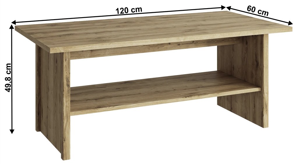 Kondela Konferenční stolek 120, dub navarra, DORSI