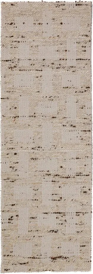 Ručně tkaný běhoun s příměsí vlny v přírodní barvě 80x230 cm Rova Blend – Flair Rugs