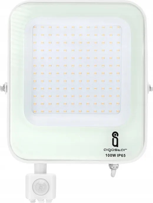Osvětlovač s pohybovým senzorem Aigostar Led 100W Pir 230V Nw Bílý
