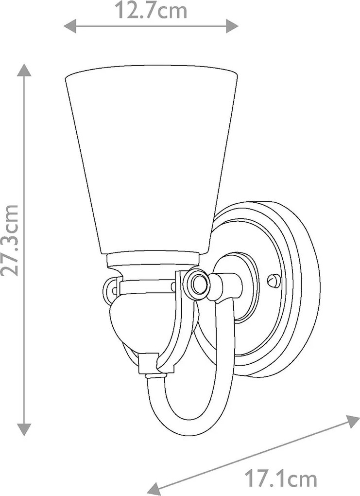 Elstead MAYFLOWER nástěnné světlo/rustikální bronz 1xE27