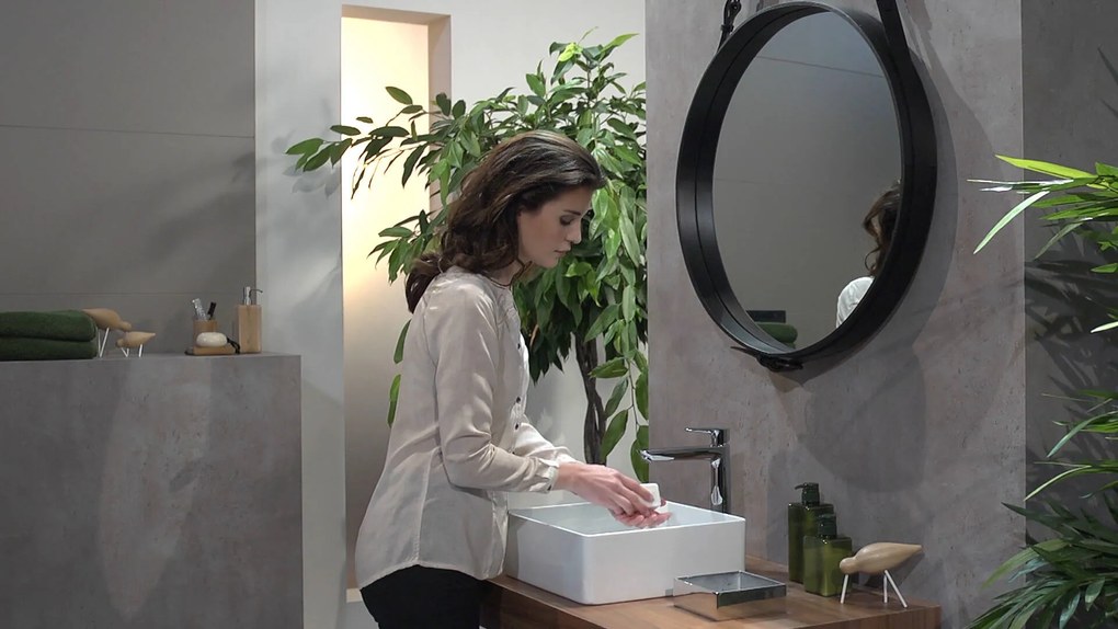 Hansgrohe Talis E, vysoká umyvadlová baterie 240 s odtokovou soupravou s táhlem, chromová, 71716000