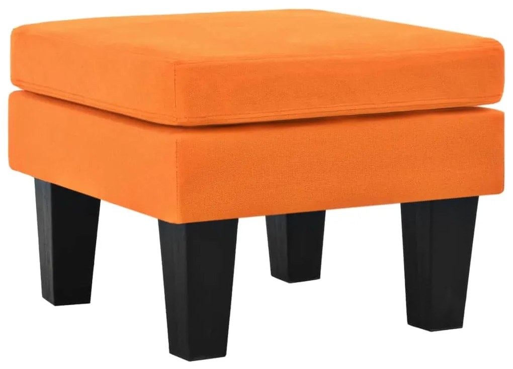 245569 vidaXL Taburet s textilním čalouněním oranžový 53 x 53 x 41 cm