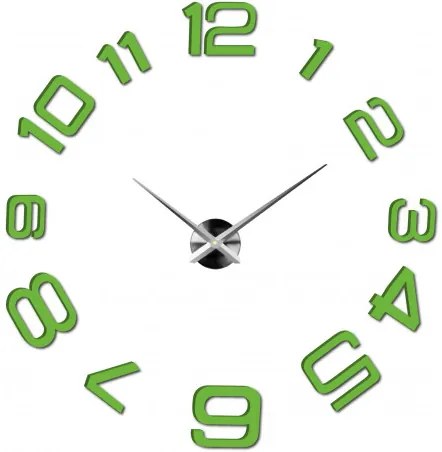 Moderní nalepovací nástěnné hodiny | 3D hodiny 12S053-Wanduhr HEU-