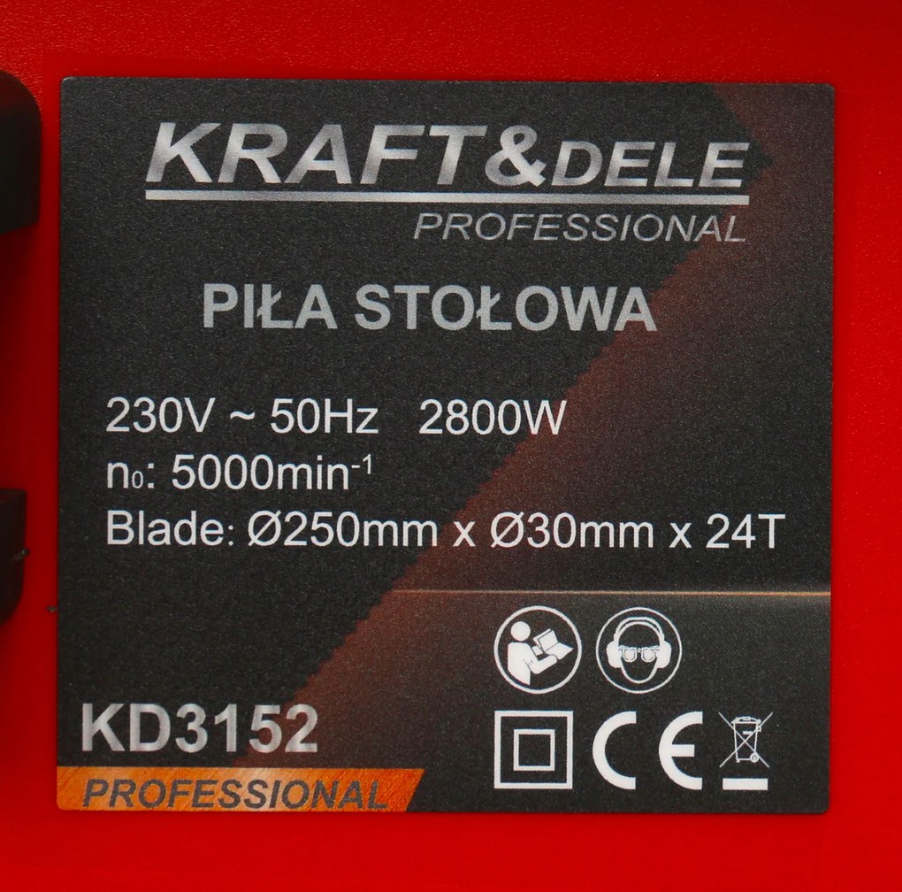 Kraft&Dele Stolní pila na dřevo 2800W KD3152 KD3152