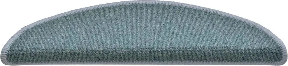 Schodové rohože 15 ks 56 x 17 x 3 cm mořsky modré půlkulaté 322362