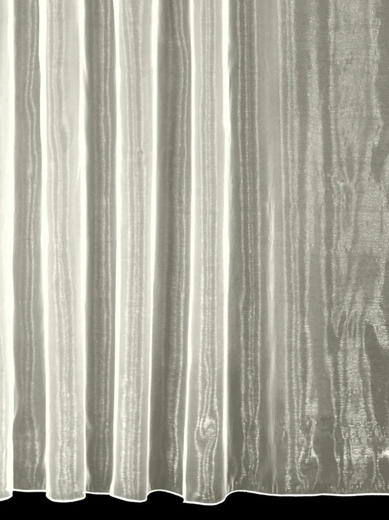 Mantis organzová záclona UNI 504/602 s olůvkem, smetanová, výška 80cm ( v metráži)