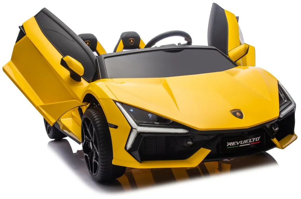 Dětské elektrické auto Lamborghini Revuelto XL STRONG žluté