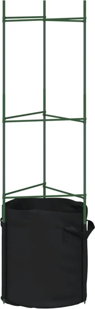 Podpěrné klece pro rajčata s pytlem 4 ks 116 cm ocel a PP 3281484