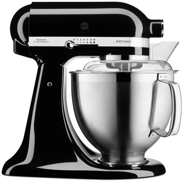 Kuchyňský robot kitchenaid artisan 5ksm185, černá, 4,8 l