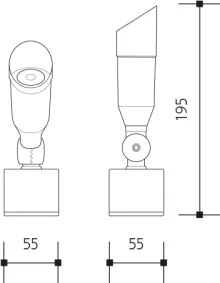 Zahradní LED svítidlo Panlux OKN-1LED/S 1W IP54 studená bílá 6000K
