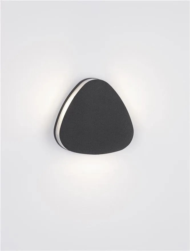 NV 9492600 Venkovní nástěnné svítidlo PARRIS antracitový hliník a čirý akryl LED 7.5W 3000K 220-240V 170st. IP65 - NOVA LUCE