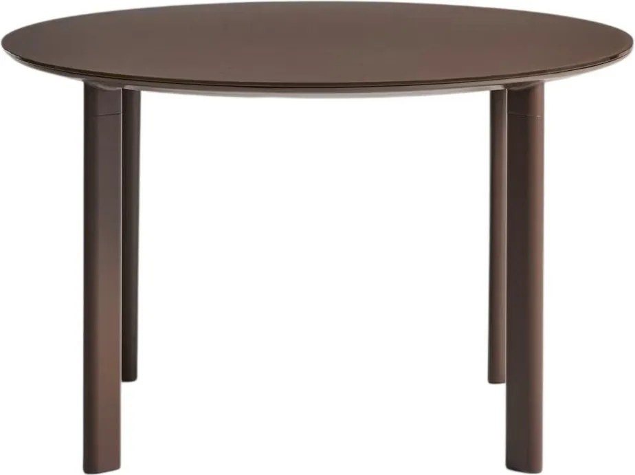 Kulatý zahradní jídelní stůl se skleněnou deskou ø 120 cm Erice – Kave Home