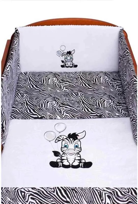 3-dílné ložní povlečení New Baby Zebra 100/135 bílo-černé