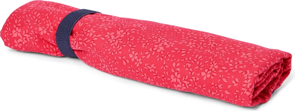 Tchibo - Outdoorový ručník, 50 x 100 cm, celoplošný potisk v červené barvě