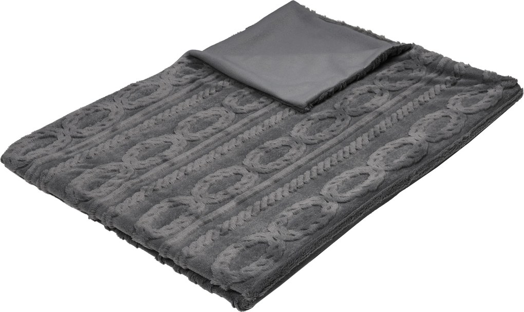 Livarno® Hebká deka, 130 x 170 cm (antracitová)