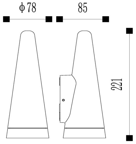 Lucide 27803/01/29- Venkovní nástěnné svítidlo WIZARD 1xGU10/35W/230V IP54 černá