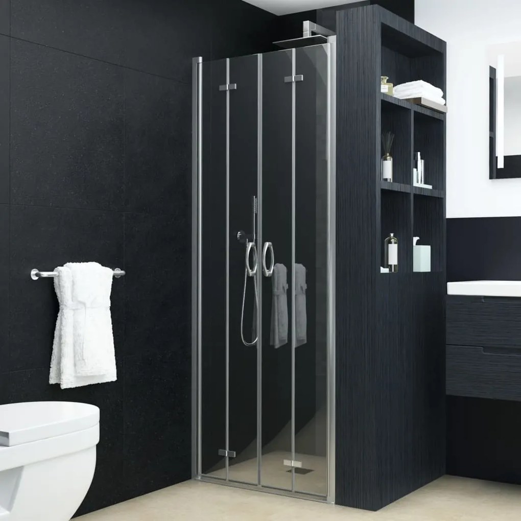 Skládací sprchové dveře - čiré | 95x185 cm