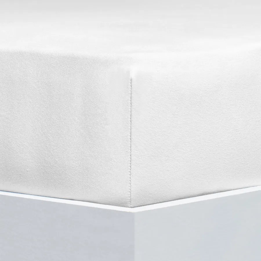 Florella Prostěradlo Solit Jersey Weiss, 90-100x200 cm
