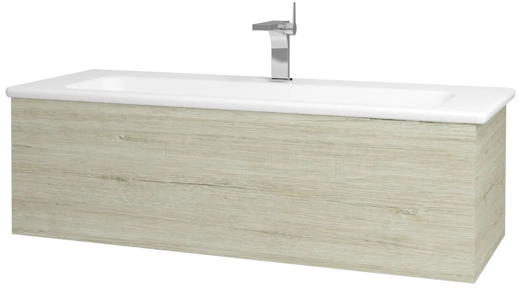 Dřevojas Koupelnová skříň VARIANTE SZZ 120 (umyvadlo Euphoria) Varianta: N01 Bílá lesk / IND Individual