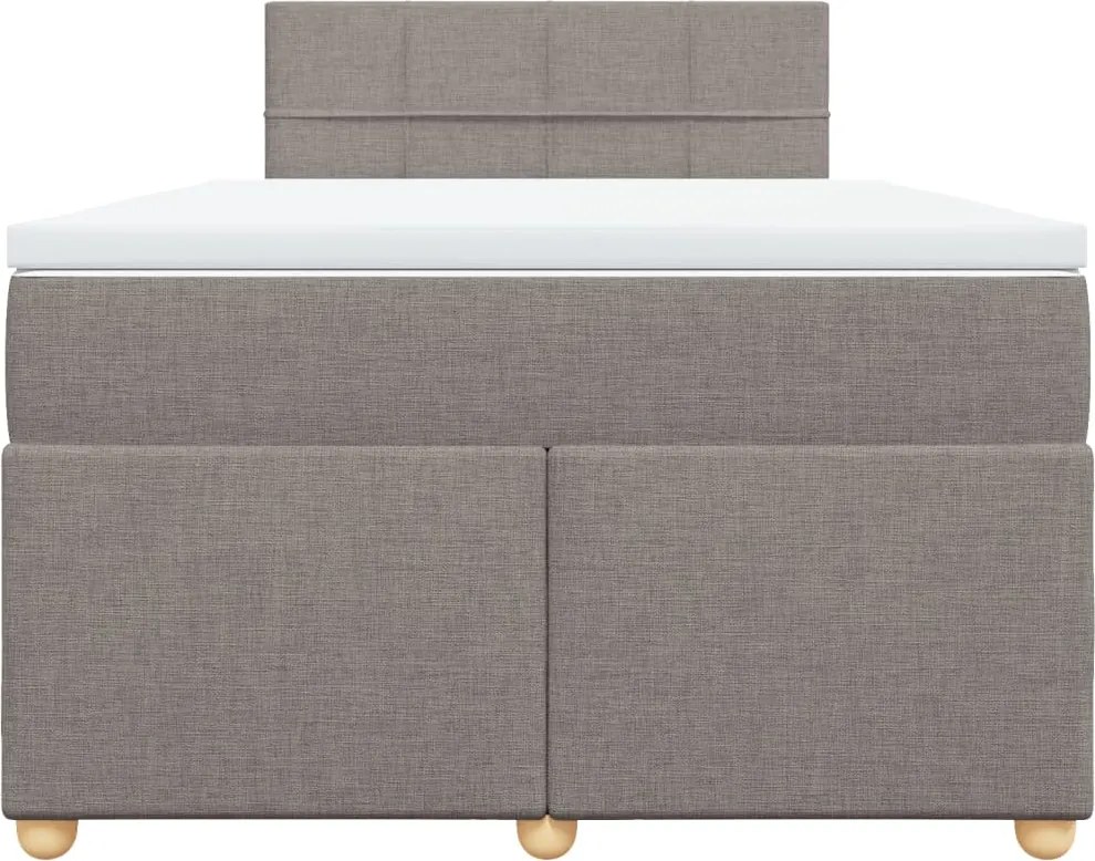 Box spring postel s matrací taupe 120x200 cm textil 3288951
