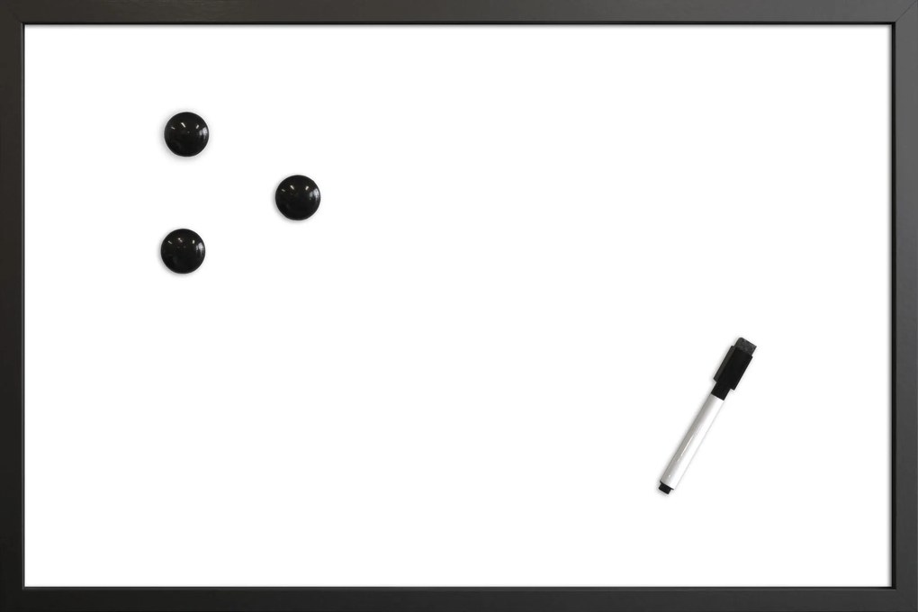 XXXLutz MAGNETICKÁ TABULE, dřevo, plast, 60/40/1,5 cm - 004342023601