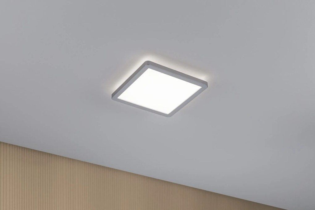 Paulmann 71007 Atria Shine, matně chromové stropní svítidlo s korónou, 11,2W LED 4000K, 19x19cm