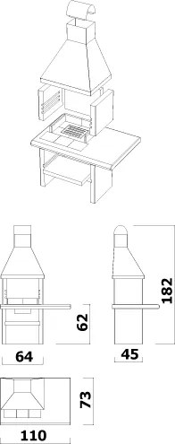 Norman Kombi zahradní krb