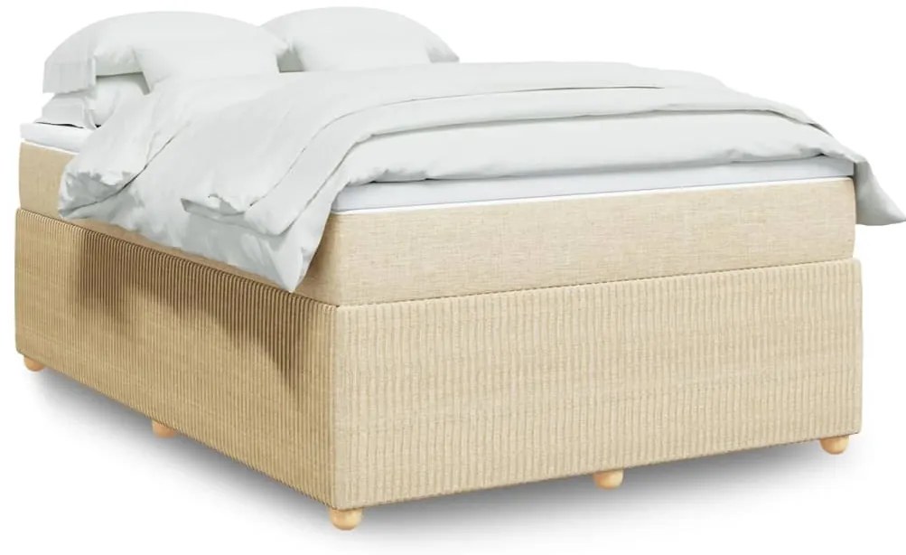 Box spring postel s matrací černá 120x200 cm textil