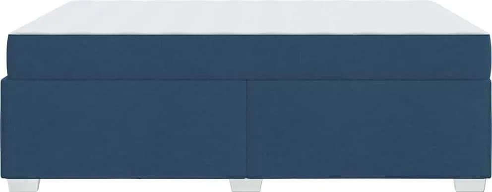 Rám postele s matrací Modrá 140 x 200 cm textil 3399193