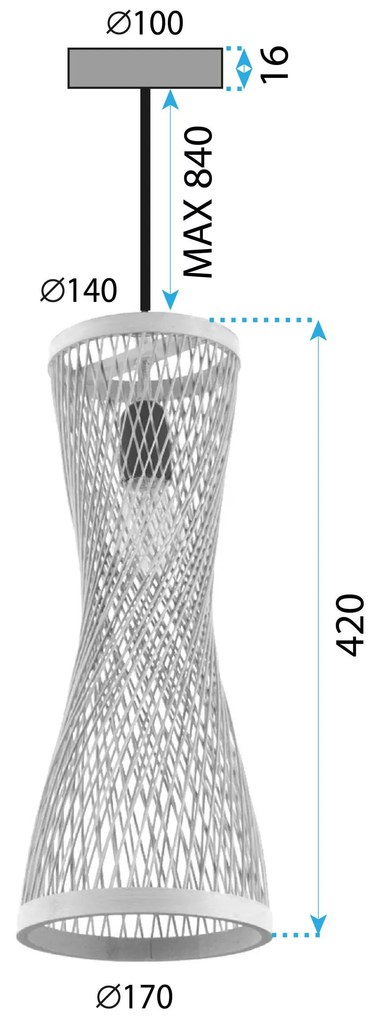 Toolight Stropní osvetlění v BOHO stylu APP1637-1CP
