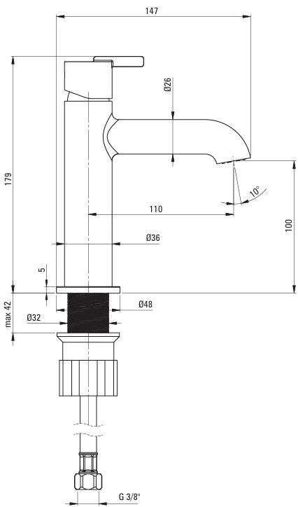 Deante Washbasin tap