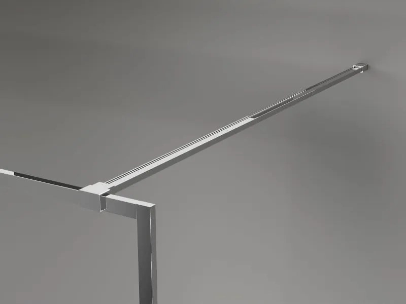 Mexen Kioto-F sprchová stěna Walk-in s rámem 130 x 202 cm, transparentní 8 mm, chrom - 800-130-104-01-00