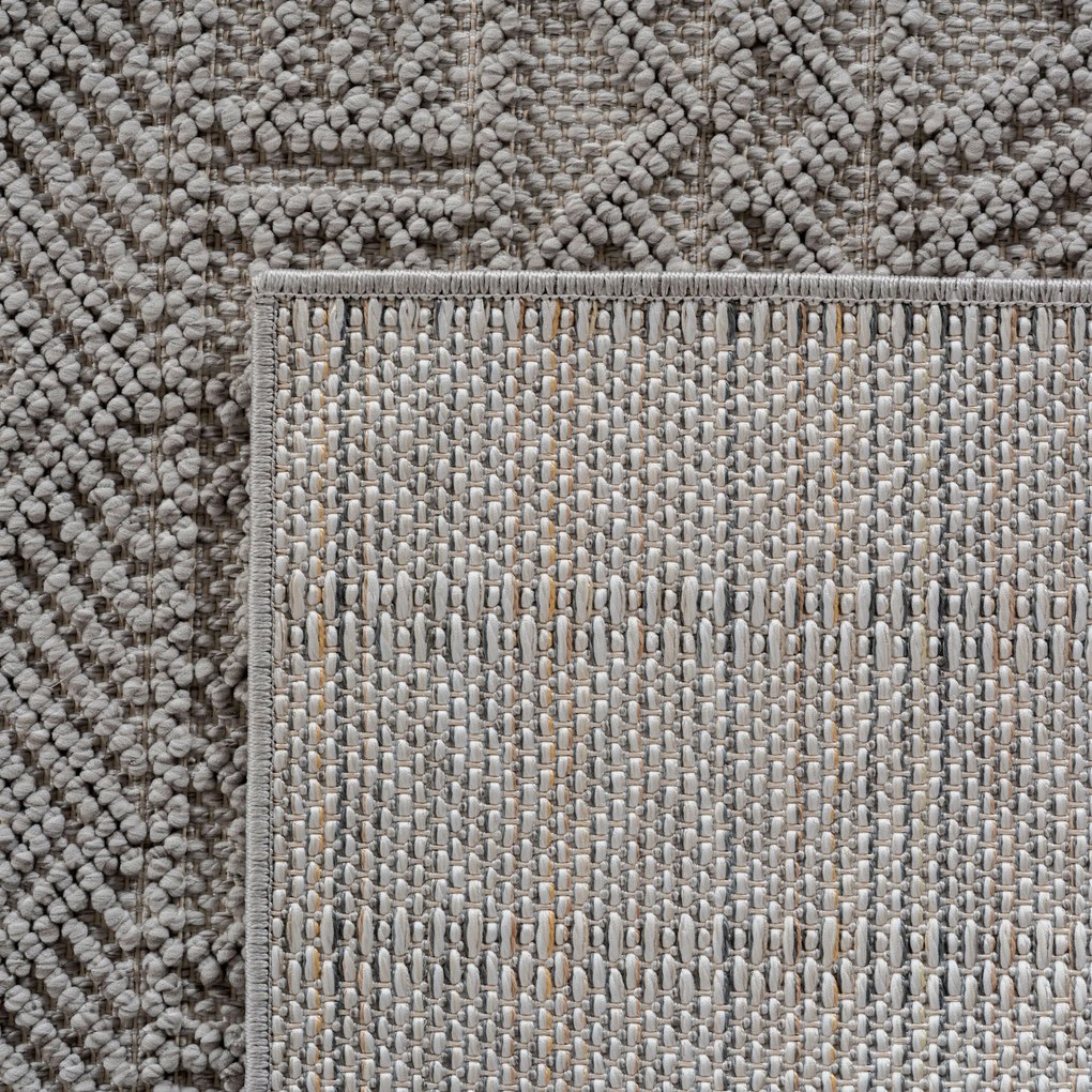 Ayyildiz, Kusový koberec Helix 2202 silver, 60x110, šedá, chodba / předsíň