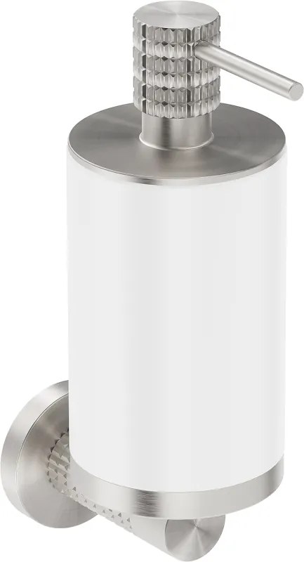 Mexen Triv, nástěnný dávkovač mýdla, bílá / broušená ocel, 70A33058-97W