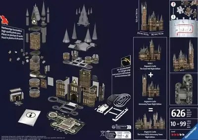Ravensburger Harry Potter: Bradavický hrad - Astronomická věž (Noční e