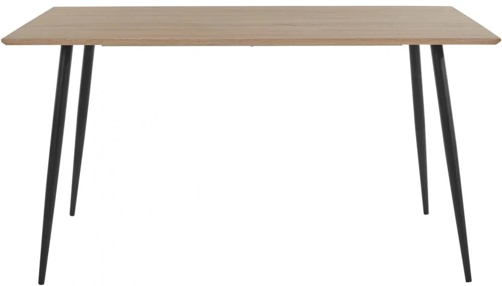Danish style Jídelní stůl Rex, 140 cm, dub / černá