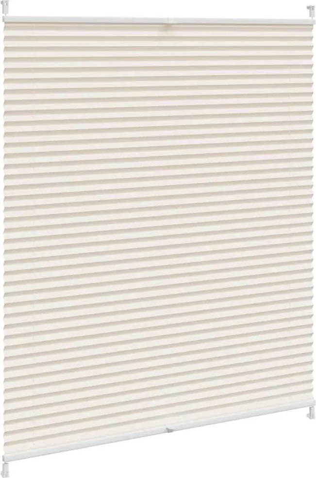 Plisovaná roleta 100 x 150 cm krémová 240643