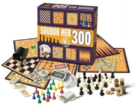 Teddies 300 Soubor her společenská hra v krabici 36,5x32x7,5cm