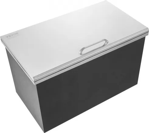 61 × 50,8 × 38,1 cm vkládací ledová truhla Chladič ledu Nádoba na led Nerezová ocel