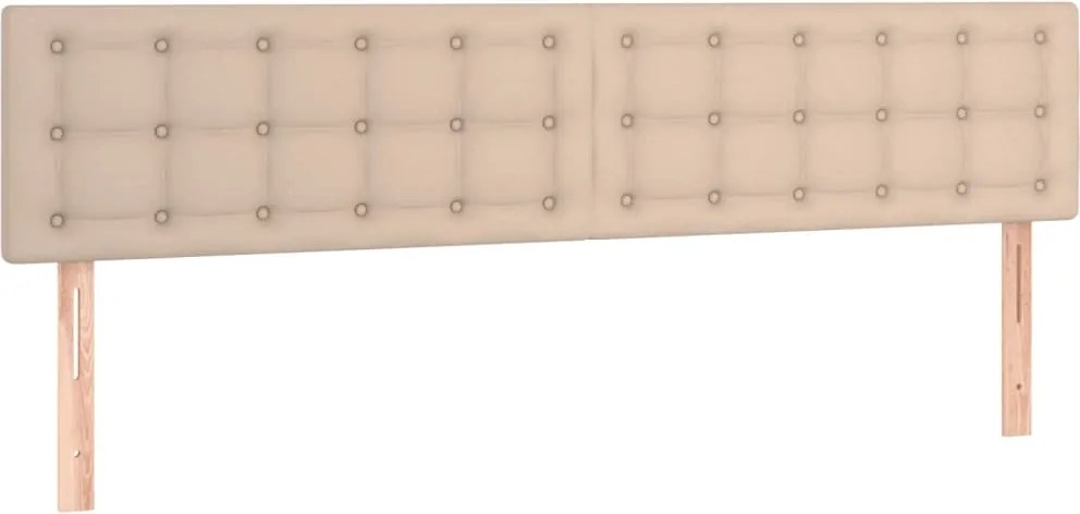 Box spring postel s matrací cappuccino 200 x 200 cm umělá kůže 3141148