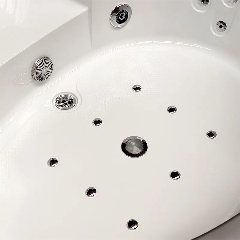 BPS-koupelny Hydromasážní vířivá vana Orino 632 135x135 s ohřevem vody