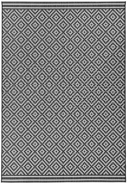 Černý koberec Granton Diamond Mono Rozměry: 160x230 cm