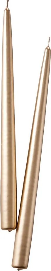 TWIN FLAME Sada svíček 2 ks 31 cm - zlatá