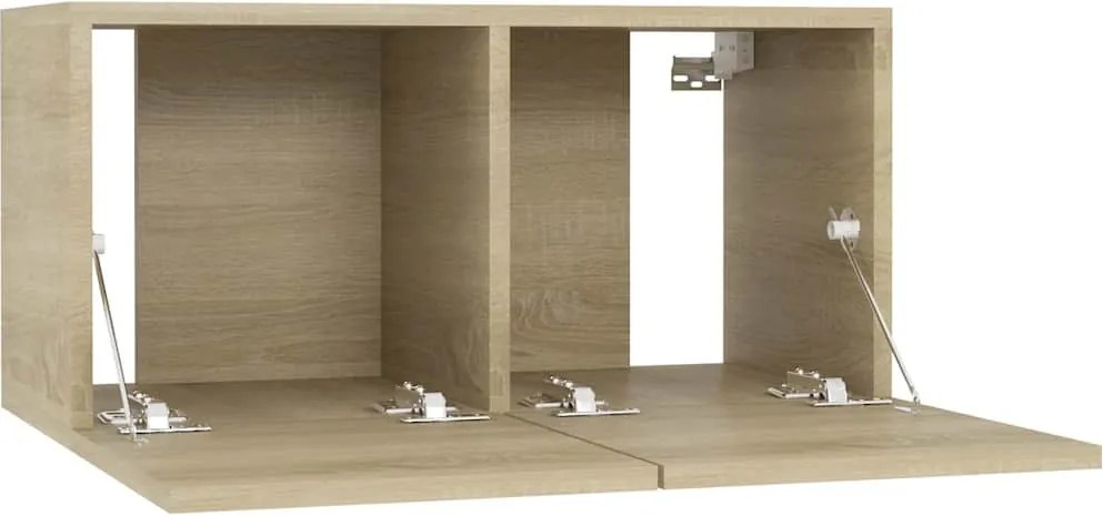 TV skříňky 4 ks dub sonoma 60 x 30 x 30 cm kompozitní dřevo 3078954