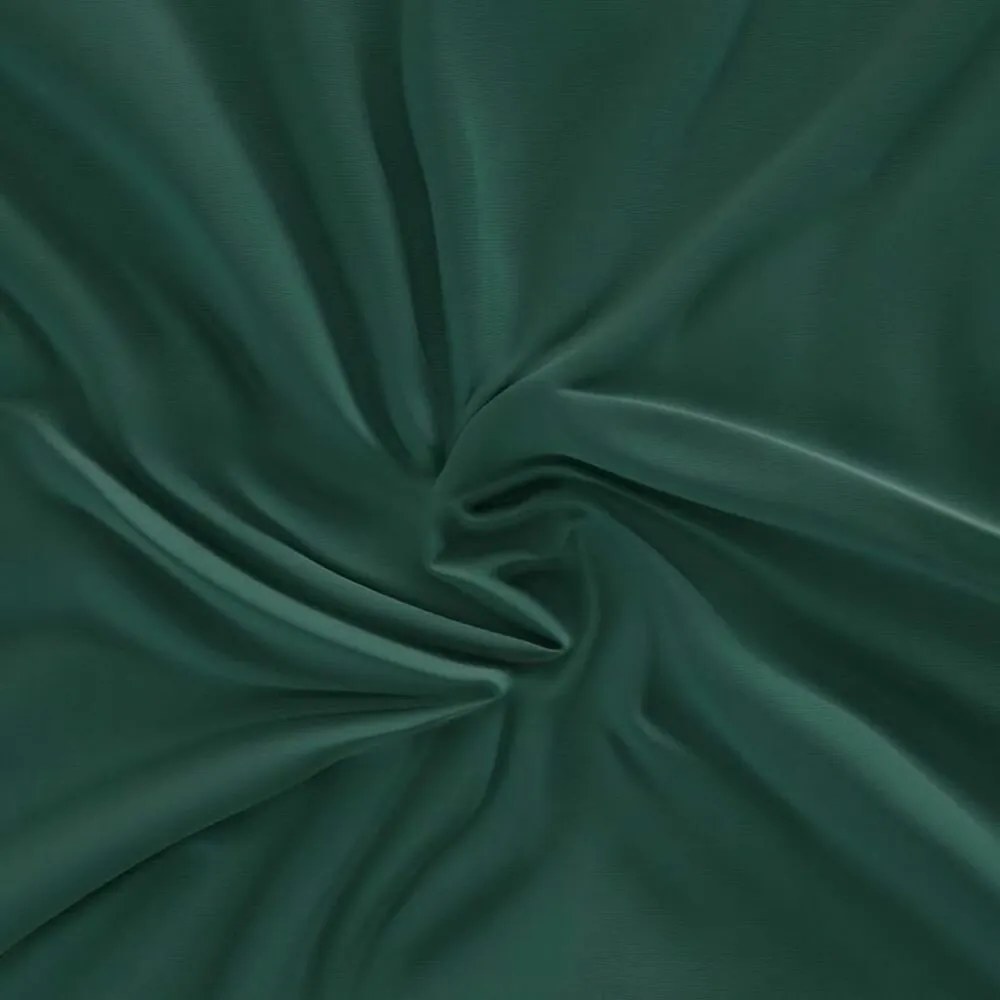Kvalitex Saténové prostěradlo s gumou tmavě zelená, 80 x 200 cm