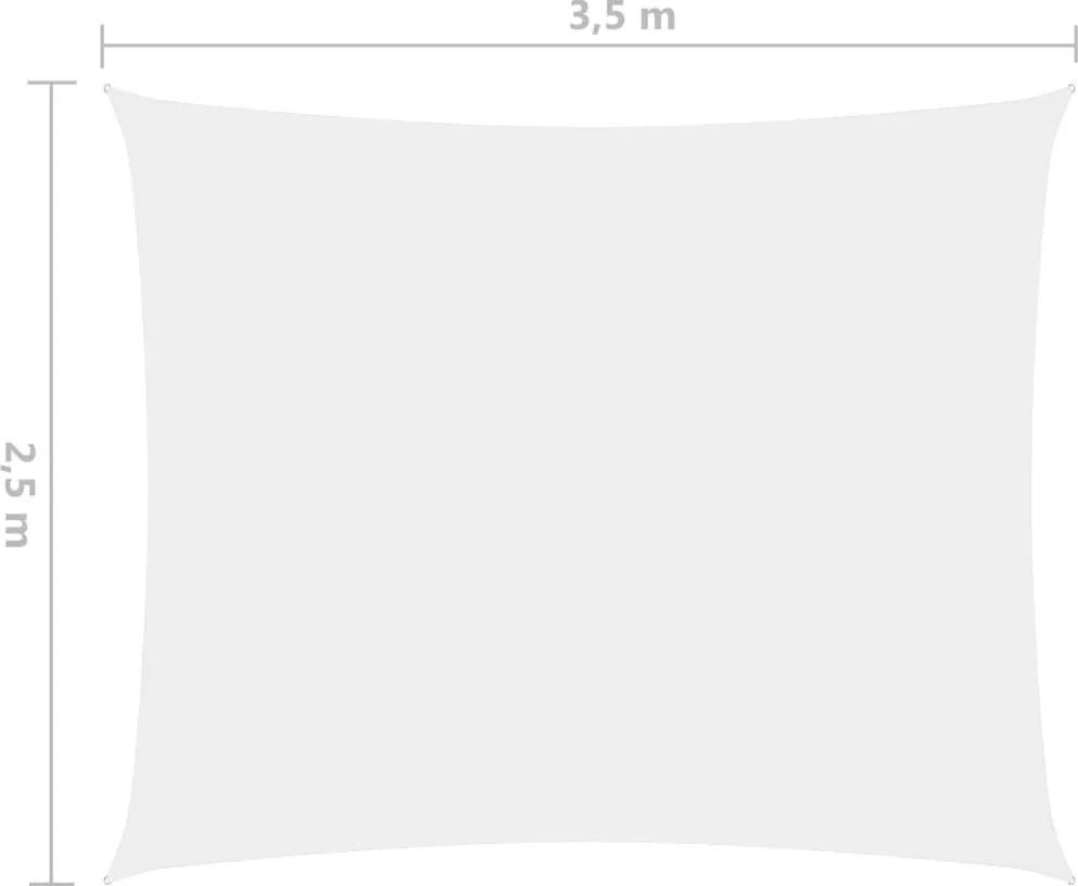 vidaXL Stínící plachta oxfordská látka obdélníková 2,5 x 3,5 m [135261] Barva: Černá
